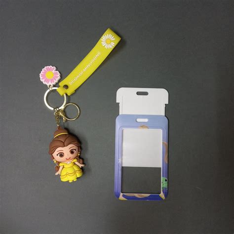 قیمت و خرید جاکلیدی دخترانه طرح دختر گیسو کمند به همراه جاکارتی