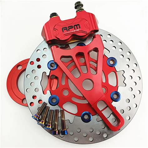 Cnc 알루미늄 브레이크 캘리퍼 및 220mm 디스크 펌프 어댑터 브래킷 세트 야마하 전기 오토바이 스쿠터 Bws Zuma