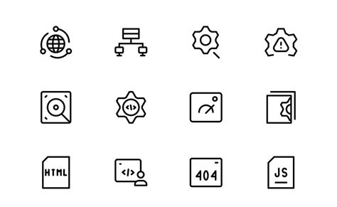 Customizable Coding And Programming Icons 57184291 Vector Art At Vecteezy