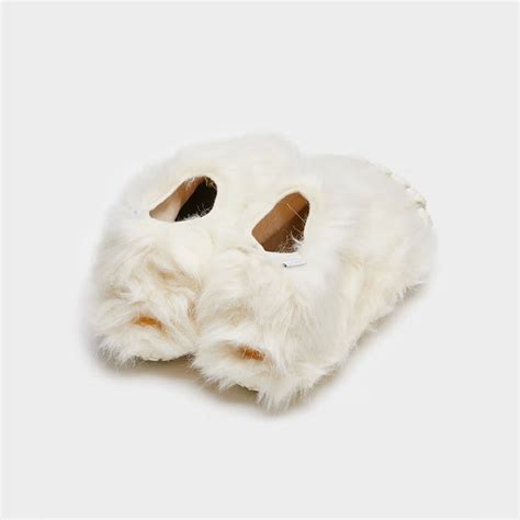 미도리카와 X 수이코크 퍼리 파이브핑거 슈즈 로우컷 아이보리