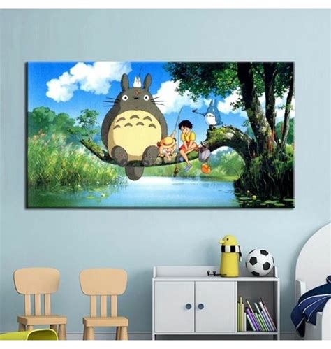 토토로 현대 아트 페인팅 포스터 침실 벽 그림 인테리어 소품 파티 생일 집들이 선물 프레임 없음 티몬