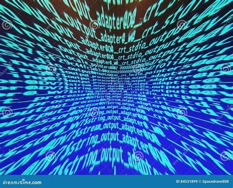 Matrix Texture With Digits Binary Code Abstract Futuristic Cyberspace