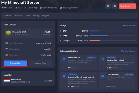 How To Upgrade Or Downgrade Your Service Shockbyte
