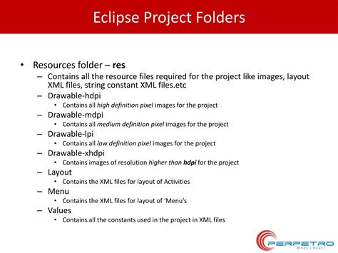Android Eclipse Project Structure Ppt