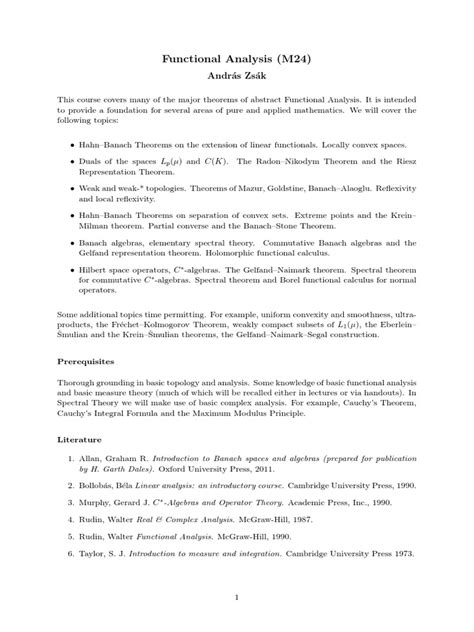 functional analysis pdf