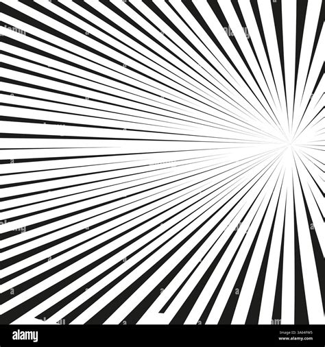 Radial Speed Lines Dynamic Burst Effect Abstract Motion Rays High Energy Explosion E Stock