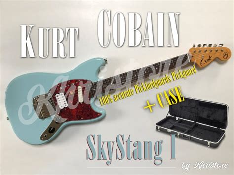 5 2 Kurt Cobain Skystang I Nirvana Mustang Guitar Case Khristore