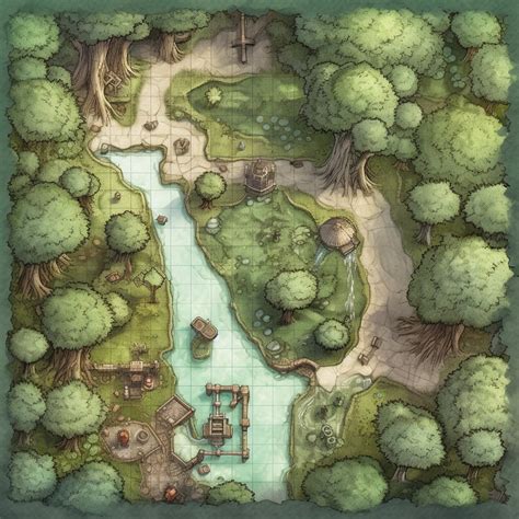 12 Dungeons And Dragons Map Set Forest Dnd Dungeon Maps Game