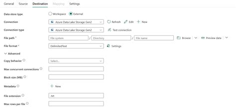 Configure Azure Data Lake Storage Gen In A Copy Activity Microsoft Fabric Microsoft Learn