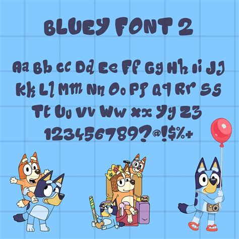Bluey Font Bluey Two Font Bluey Font Cricut Bluey Font TTF Etsy New Zealand