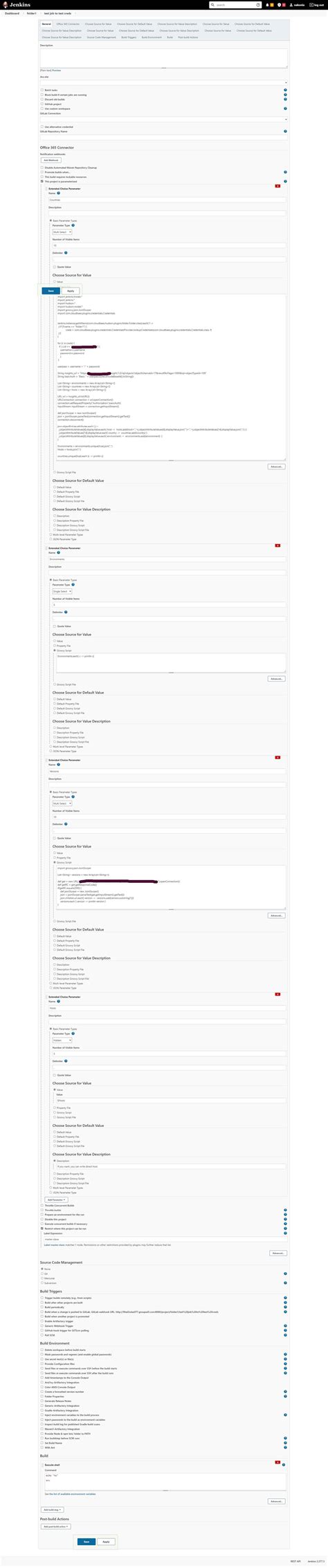 Can Jenkins Extended Choice Parameter Be Made Dependent On Another Parameter S Value Stack
