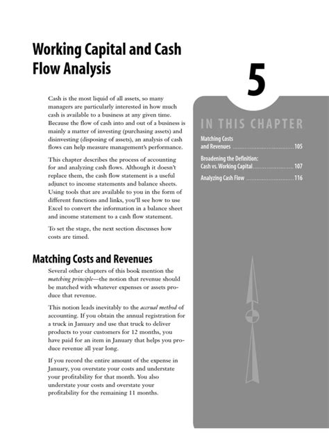 Working Capital And Cash Flow Analysis Working Capital Debits And Credits