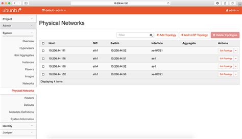 Configuring Openstack Extension For Physical Topology Juniper Networks Openstack Neutron Plug