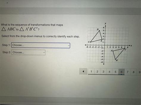 [free] what is the sequence of transformations that maps abc to a′b′c