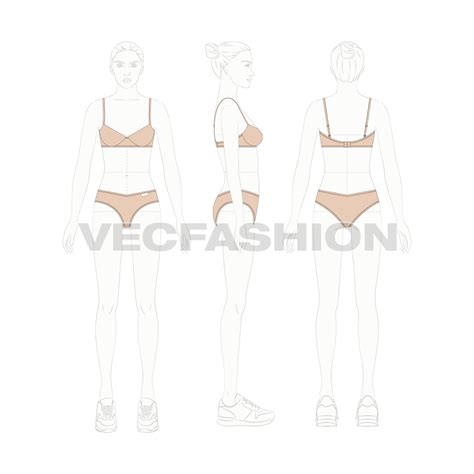 Womens V Shape Underwear Set Vecfashion