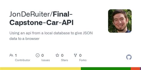 Github Jonderuiterfinal Capstone Car Api Using An Api From A Local Database To Give Json