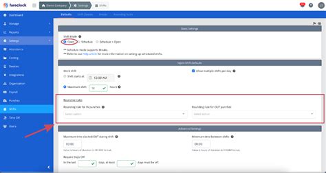 Rounding Rules Setup Fareclock Support