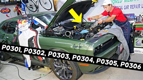 DODGE CHALLENGER CODE P0301 P0302 P0303 P0304 P0305 P0306 Cylinder Misfire, Check Engine Light ...