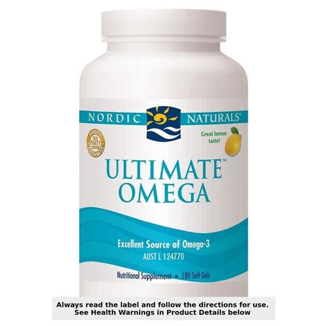 Nordic Naturals Ultimate Omega Lemon 180 Soft Gels Big W