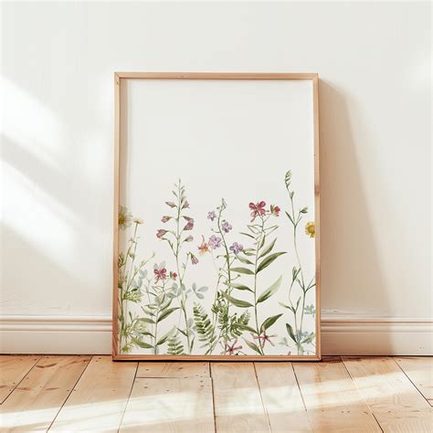 Wildflower Nursery Wall Art Set Of 3 Wildflower Prints Boho