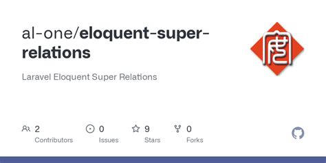 Github Al Oneeloquent Super Relations Laravel Eloquent Super Relations