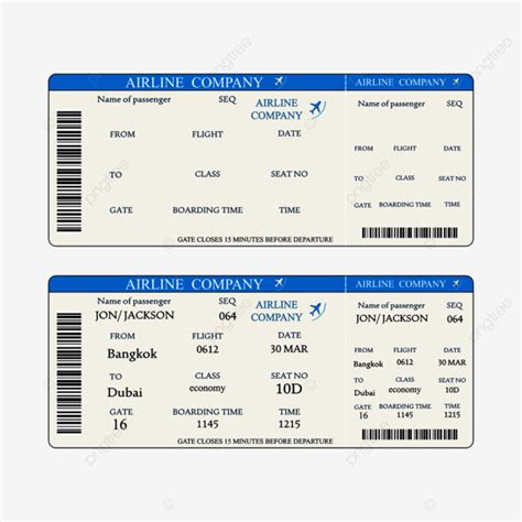 Passenger Plane Vector Png Images Boarding Pass Template Plane