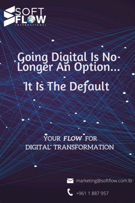 Soft Flow International On Linkedin Digitaltransformation Digital Digitalization Flow…