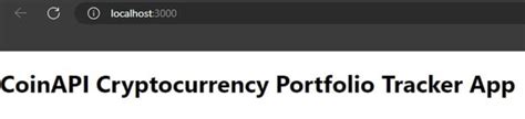 Building A Cryptocurrency Portfolio Tracker Using React And Coinapi