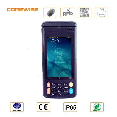 Data Collecting Terminal With Fingerprint Scanner Android POS Terminal Fingerprint Reader And