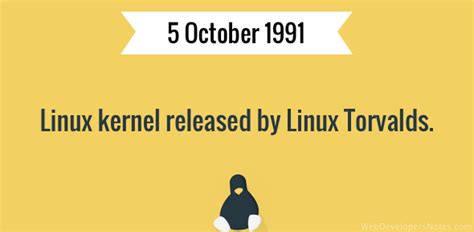 Linux Kernel Released By Creator