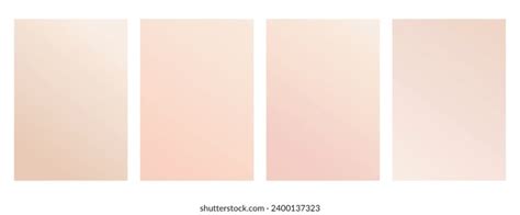 Nude Gradient Set Posters Gradation Warm Stock Vector Royalty Free