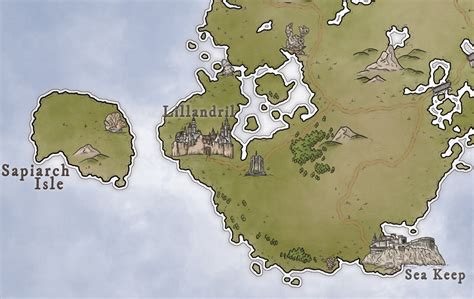 Summerset Isles Original Map From The Elder Scrolls Games Eso Etsy