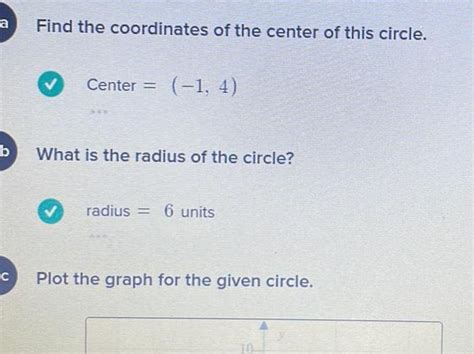 [answered] A B Find The Coordinates Of The Center Of This Circle V Kunduz