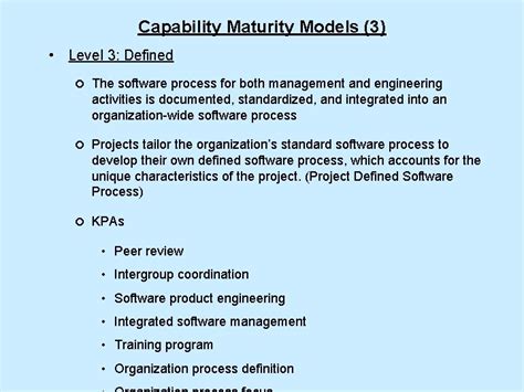 June Capability Maturity Models Software Engineering