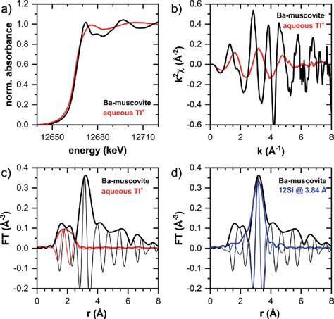 Xanes And Exafs Reference Spectra Of Tl Rich Ba Muscovite And Of 10 Mm Download Scientific