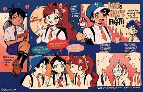 Goh Ash And Chloe In The Paldea Region Pokemon Pokemon Characters