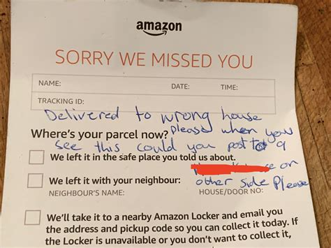 Amazon Postman Drops Parcel At Wrong Address Then Realizes It Rnotmyjob