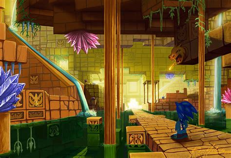 Sonic The Hedgehog Fans Here Are Some Sonic 1 And 2 Zones I Illustrated These Past Few Months