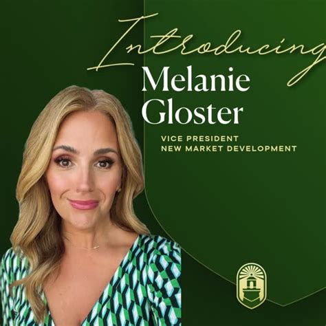 Honored To Be A Part Of This Incredible Team That Has Saved A Seat For Melanie Gloster