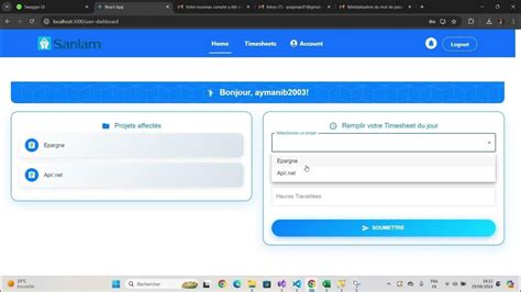 timesheet project with asp 8 api and reactjs and sql server youtube