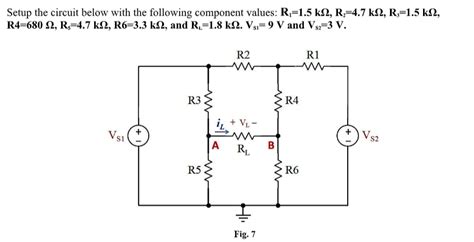 Solved Calculate Analytically V L And I L In Fig 7 Using