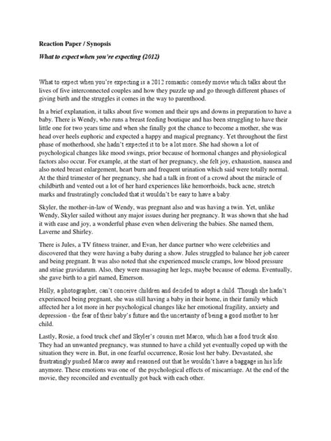 Reaction Paper Pdf Behavioural Sciences Human Reproduction