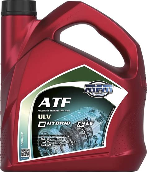 16004ulv Mpm Atf Ulv Transmission Fluid Full Synthetic Oil Capacity