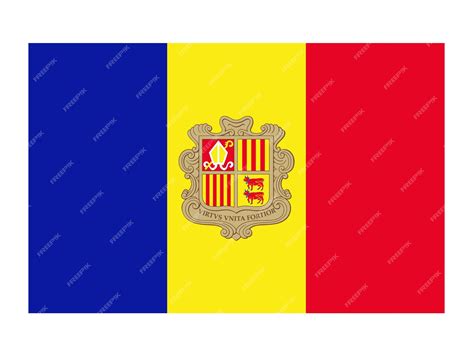 Premium Vector Andorra Flag World Flag Icon Official National Flag