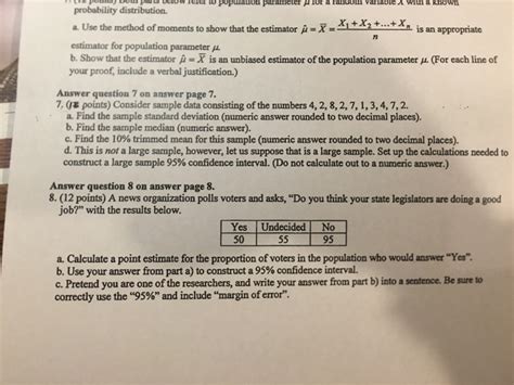 Solved Consider Sample Data Consisting Of The Numbers 4 2