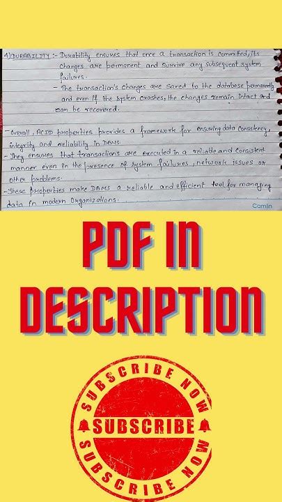 Pdf Acid Properties Dbms Dbms Acid Youtube