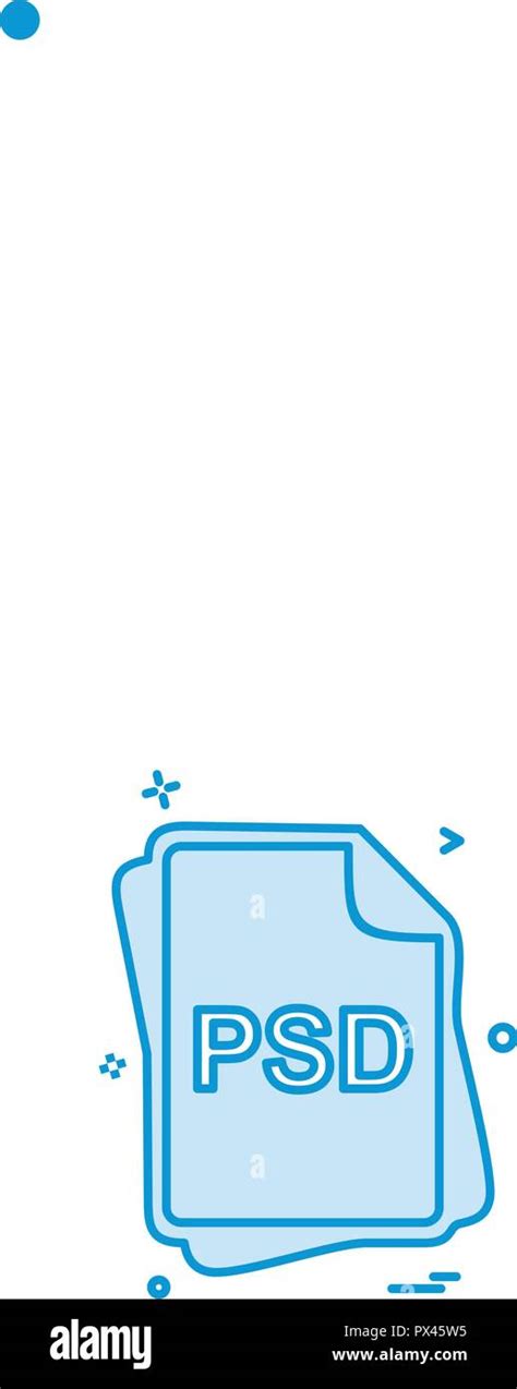 Psd File Type Icon Design Vector Stock Vector Image And Art Alamy