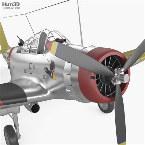 Douglas Tbd 1 Devastator 3d Model Download Bomber On