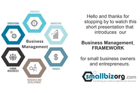Business Management Framework Ppt