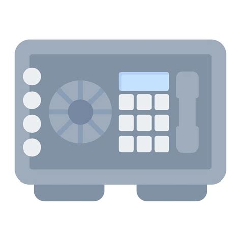 Premium Vector Safe Box Flat Illustration